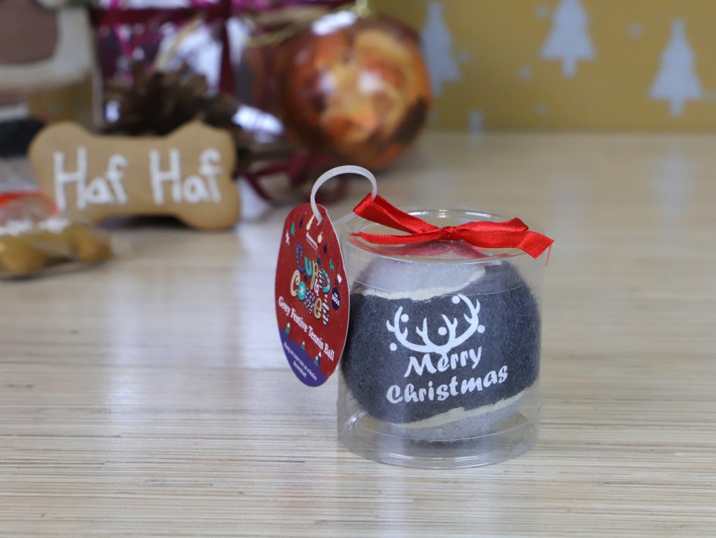 Hračka pro psy – míček Merry Christmas • HafHaf-shop.cz