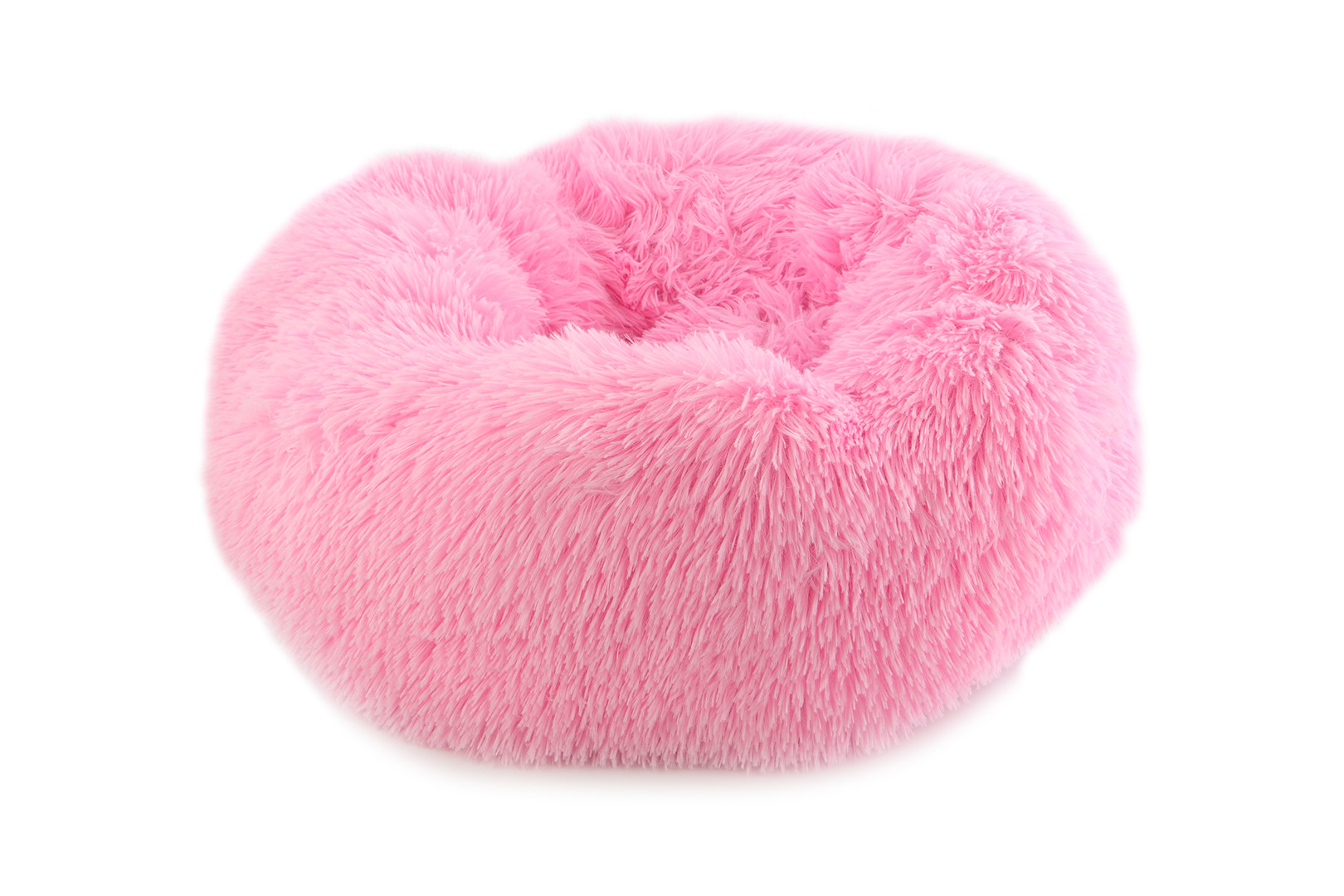 Růžový huňatý pelíšek pro malé psy a kočky • od Hafhaf-shop.cz